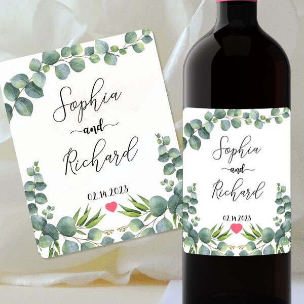 Wedding Wine Labels - Etsy
