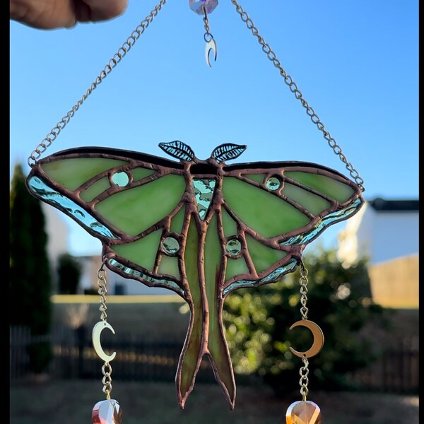 Stained Glass Moth - Etsy