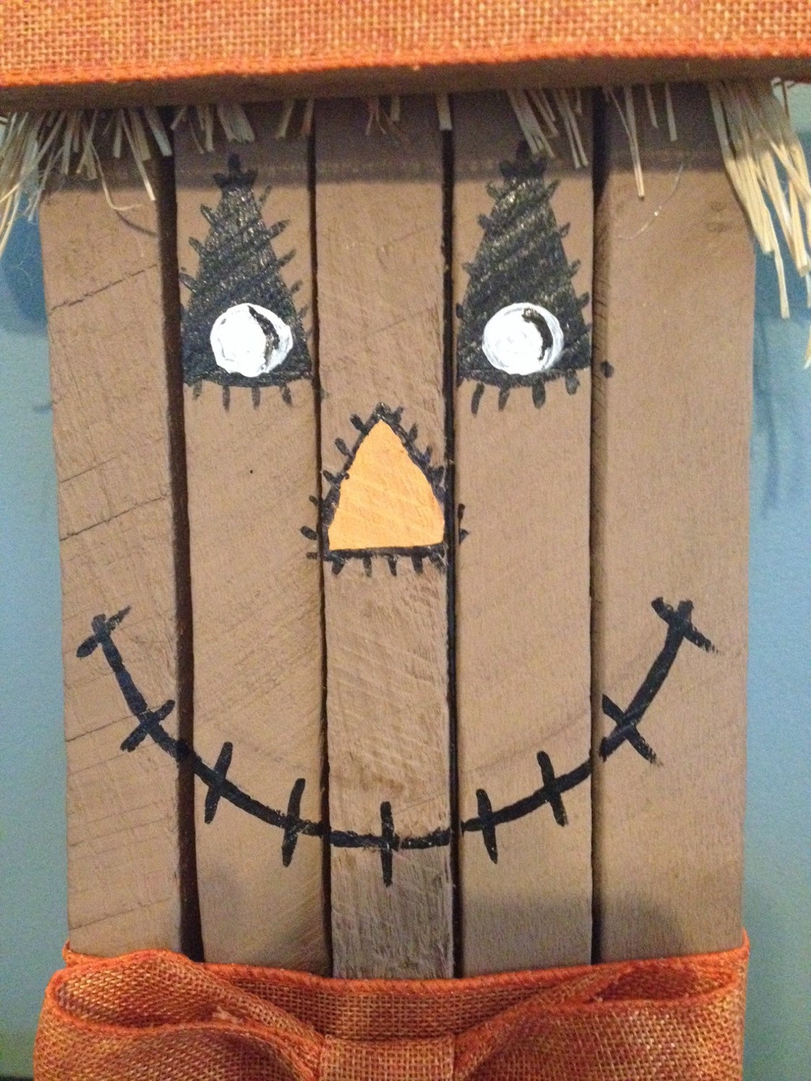 Wooden Scarecrow Halloween Decoration Rustic Halloween - Etsy