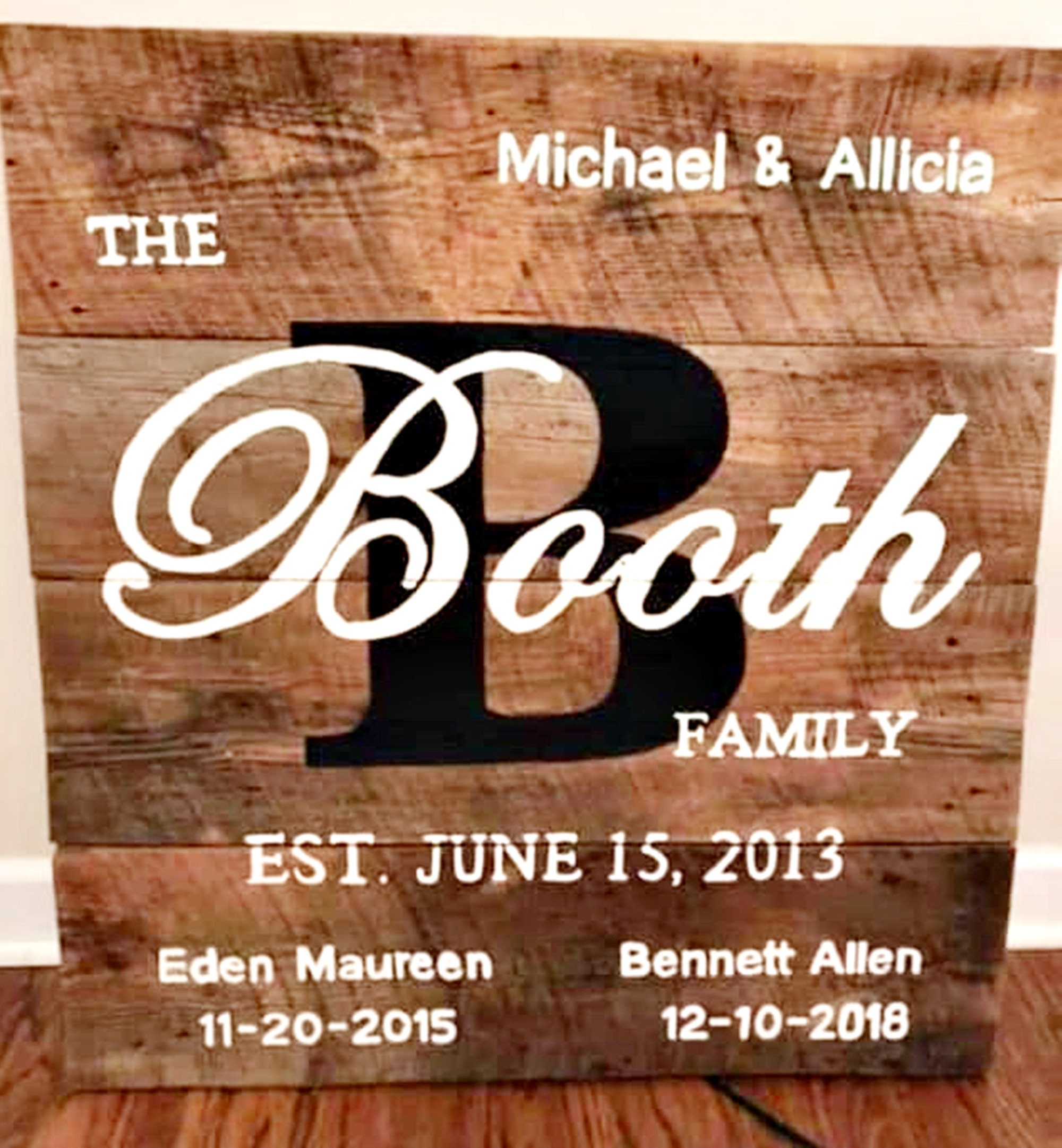 Custom Wood Signs Hand Painted Wall Sign Personalized Wood | Etsy