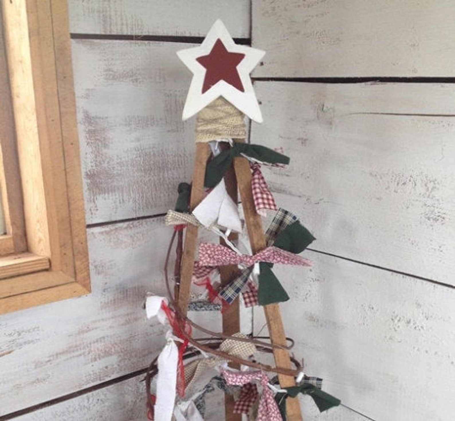 36 Christmas Tree, Primitive Christmas Tree, Christmas Decoration ...