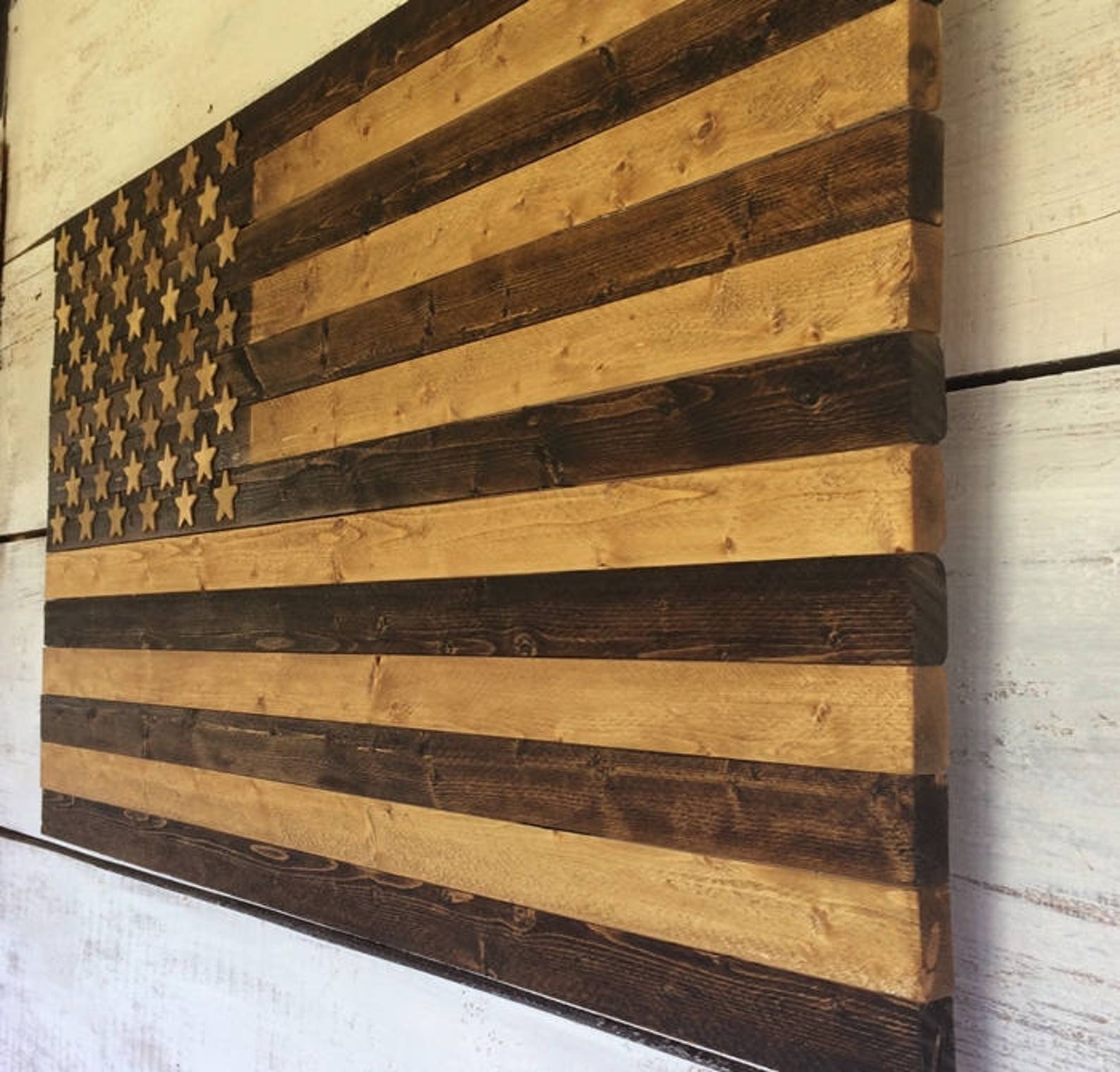 Wood American Flag Wooden Flag Distressed America Flag | Etsy