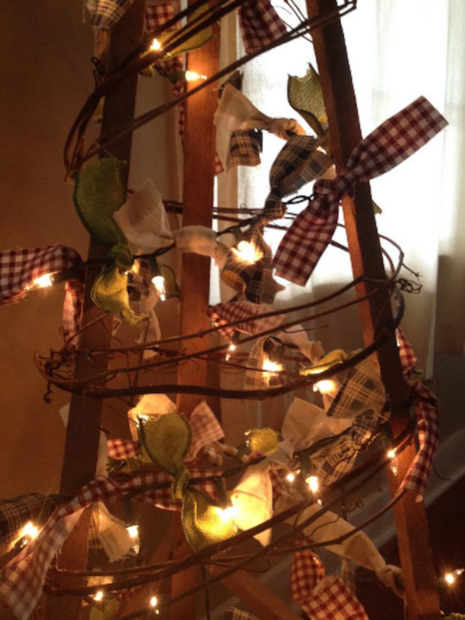 36 Christmas Tree, Primitive Christmas Tree, Christmas Decoration ...