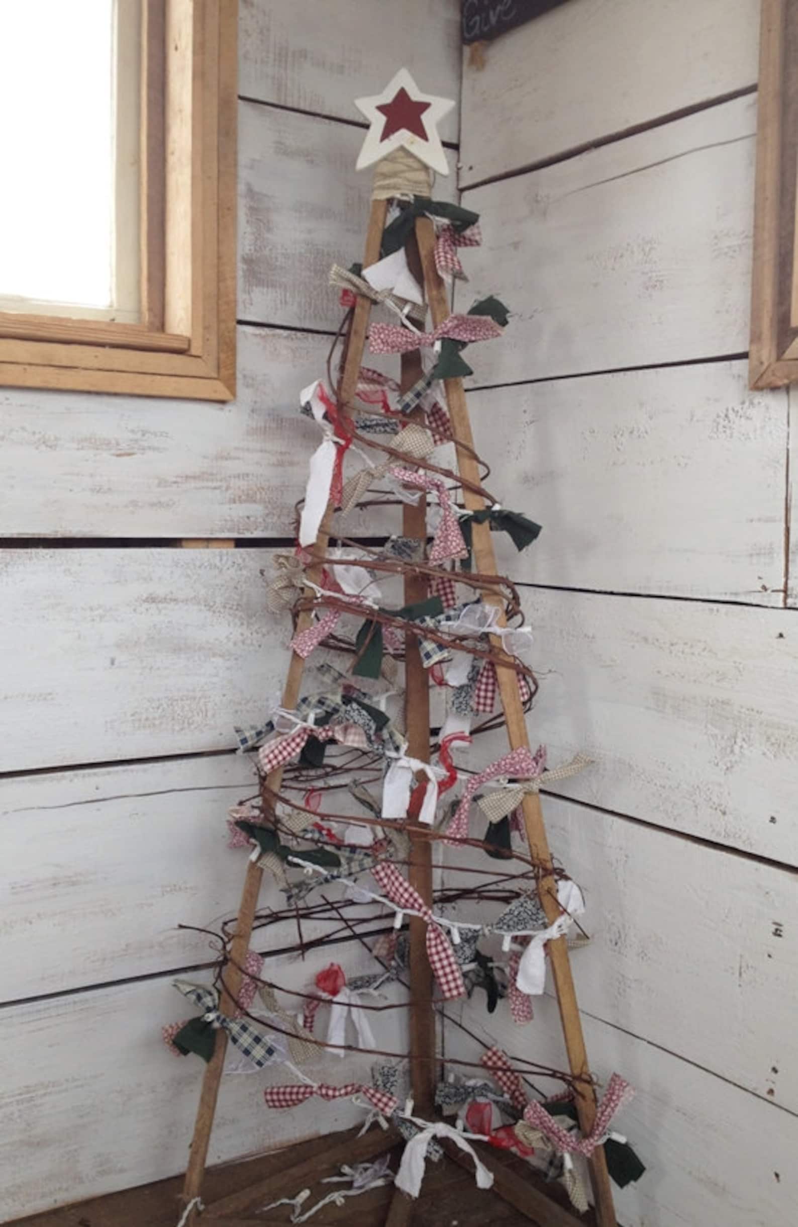 42 Christmas Tree, Primitive Christmas Tree, Christmas Decoration ...