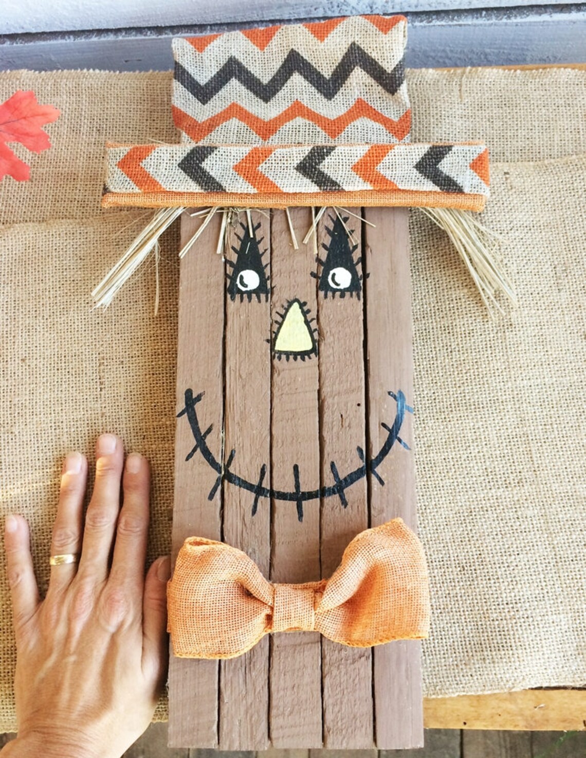 Wooden Scarecrow Halloween Decoration Rustic Halloween - Etsy
