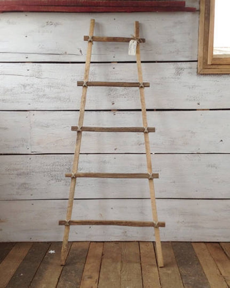 Wood Ladder, Wooden Ladder, Orchard Ladder, Rustic Wood Ladder ...