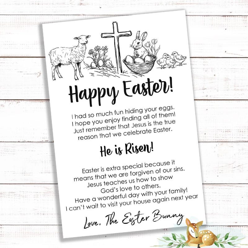 Easter Bunny Letter - Etsy
