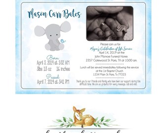 Baby Memorial Service Remembering Child Stillborn Funeral | Etsy