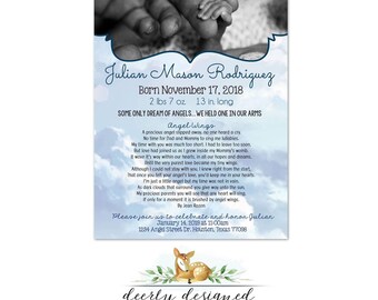 Baby Memorial Service Remembering Child Stillborn Funeral | Etsy