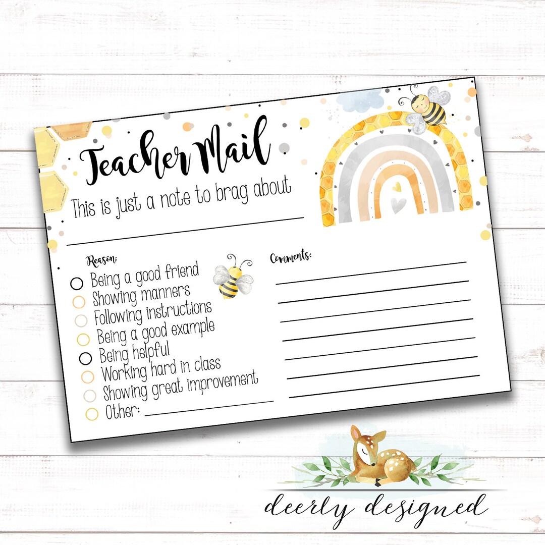 Bee Theme Teacher Mail - Bee Classroom Decor - Bee Class - Bee Teacher ...