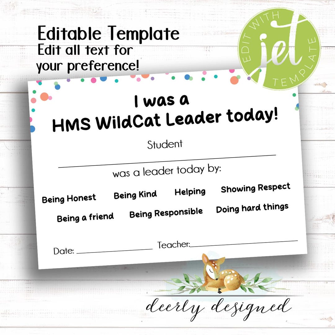 Colorful Editable Teacher Mail Template Teacher Note Home Leadership ...