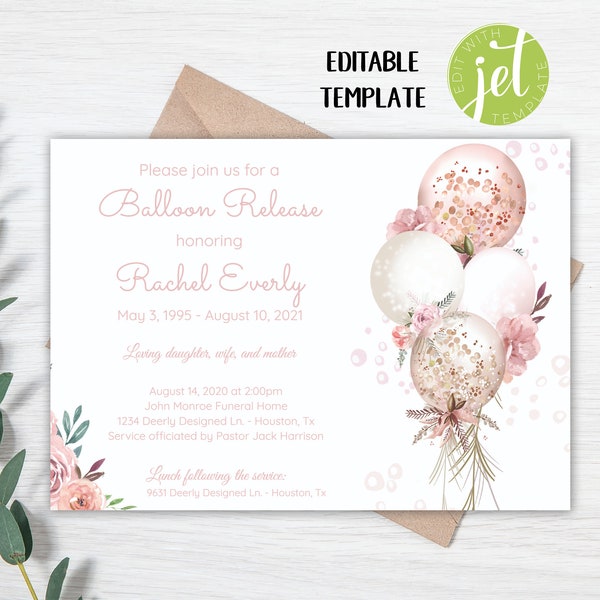 Celebration of Life Balloons - Etsy