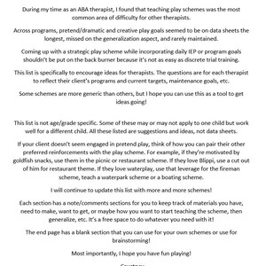 Pretend Play Mega List - ABA Therapy - Play Therapy - Pretend Play List ...