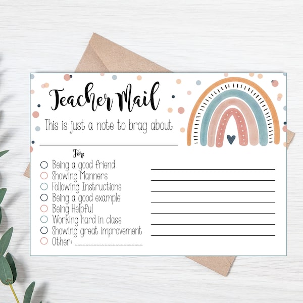 Rainbow Teacher Sign - Etsy