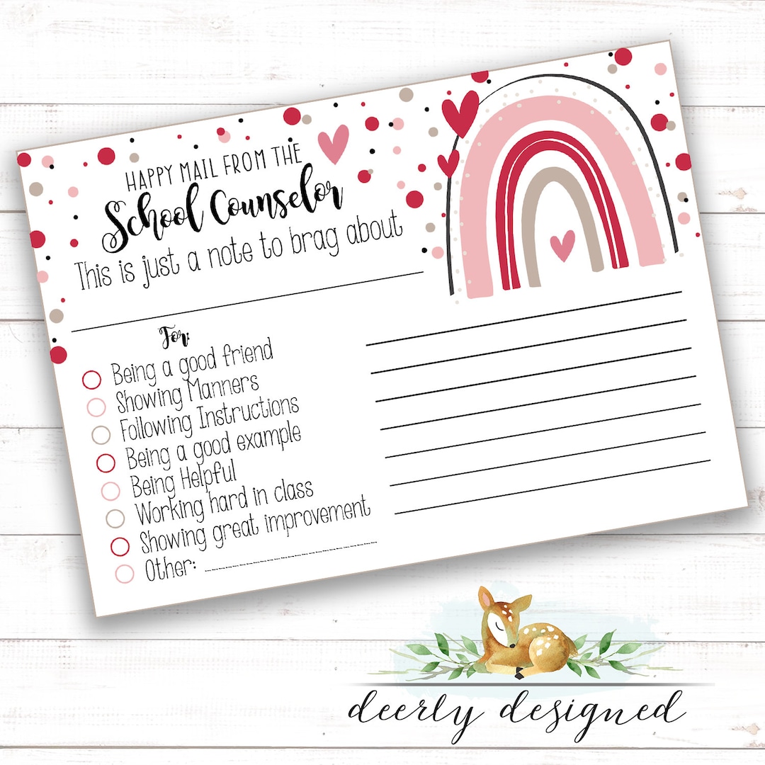 School Counselor Valentines Mail Note From the Counselor Counselors ...