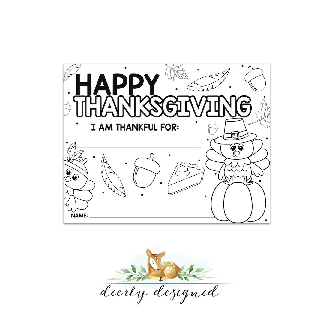 Thankful for Worksheet - Thanksgiving Worksheet - Thanksgiving Coloring ...