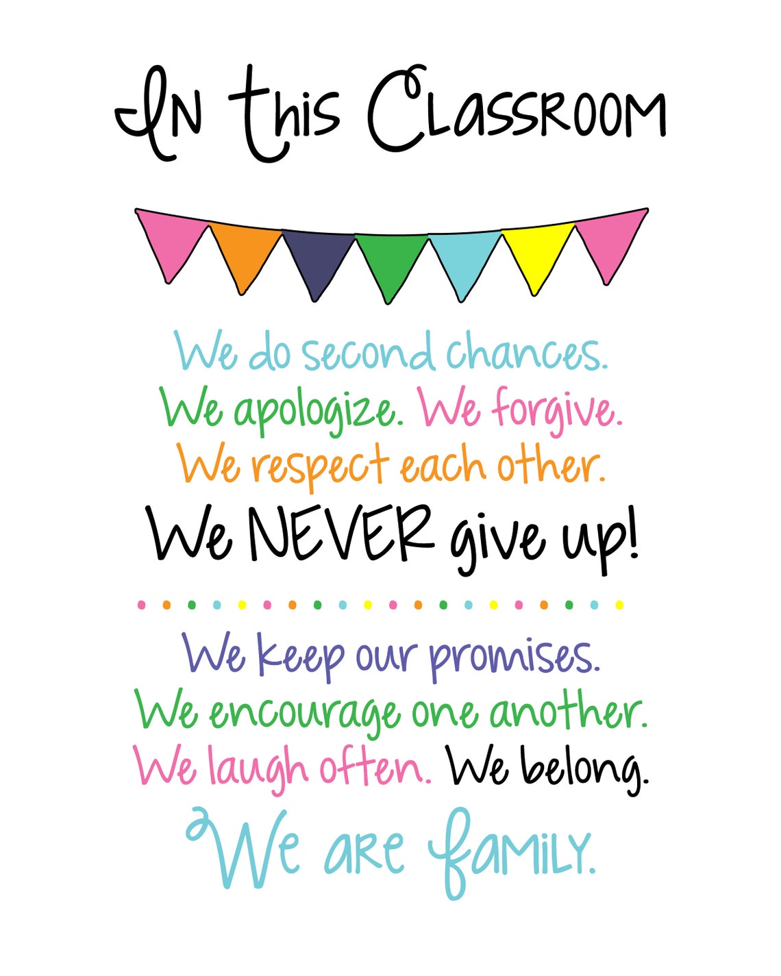 Classroom Quote Teacher's Sign Classroom Printable - Etsy