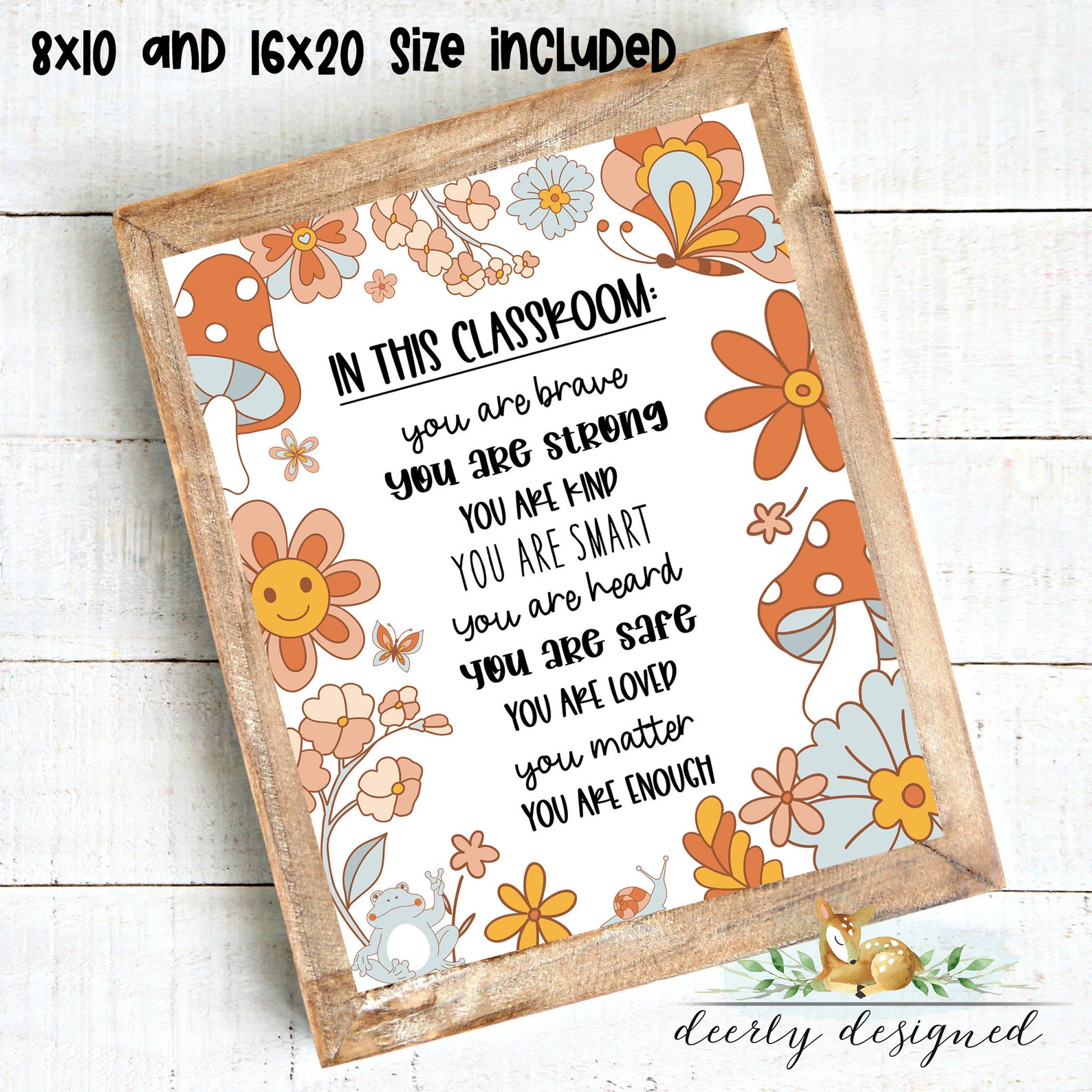 Retro Classroom Groovy Decor Motivational Poster Sign - Retro Groovy ...