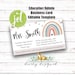 EDITABLE Teacher / Principal Business Contact Card - Editable Business ...