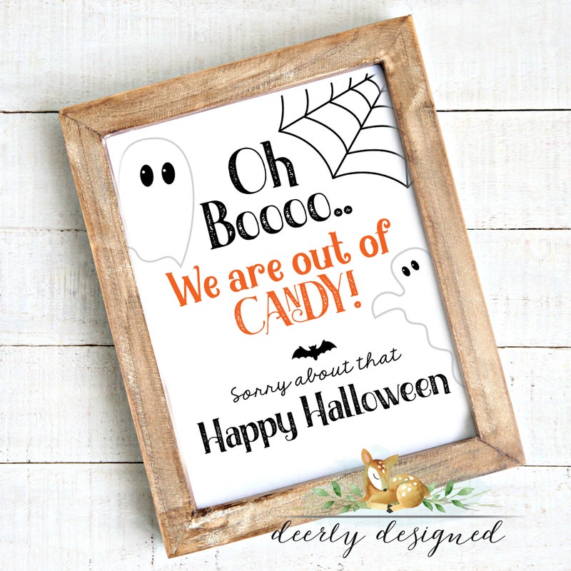 Halloween Candy Sign - Etsy