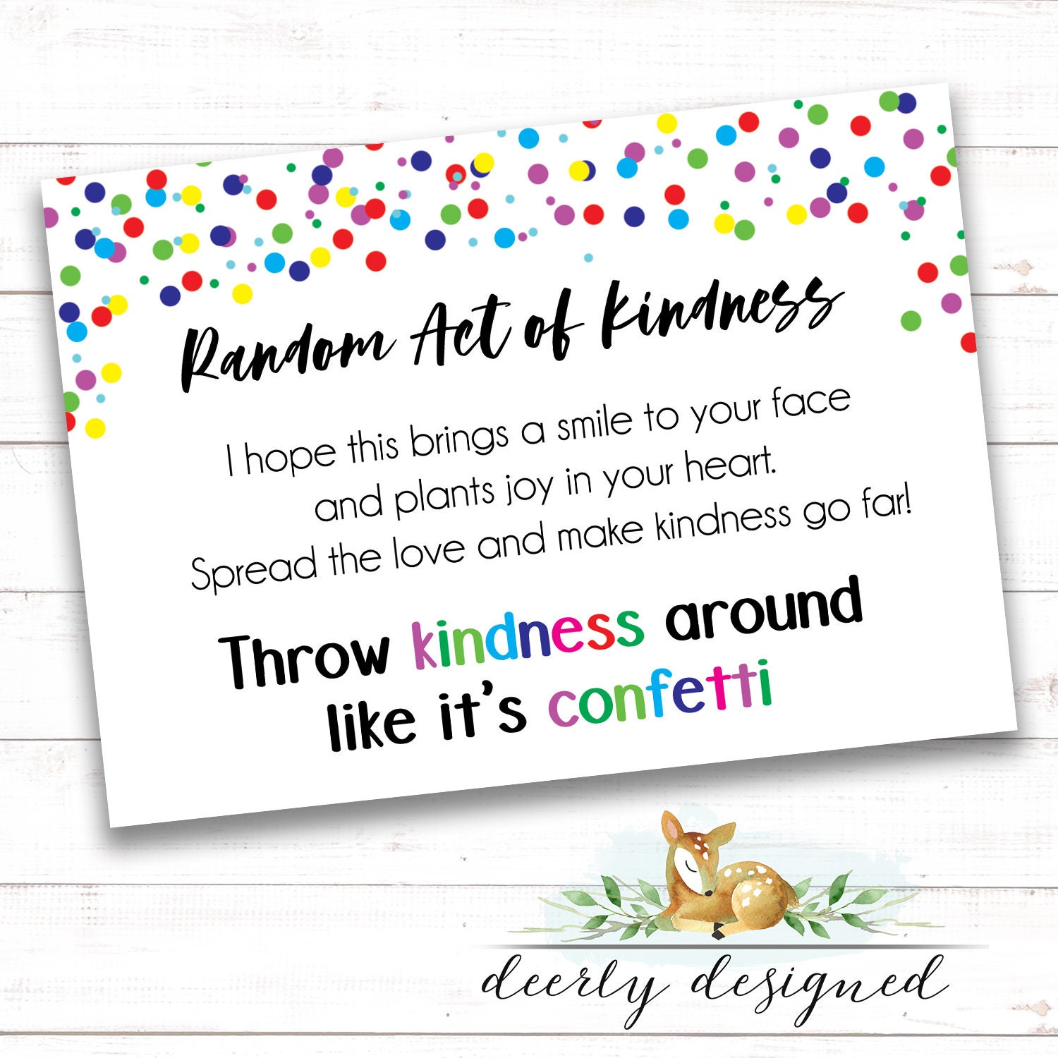 Random Acts Of Kindness Printables