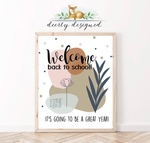 Boho Classroom Back to School Welcome Sign Bulletin Board - Etsy