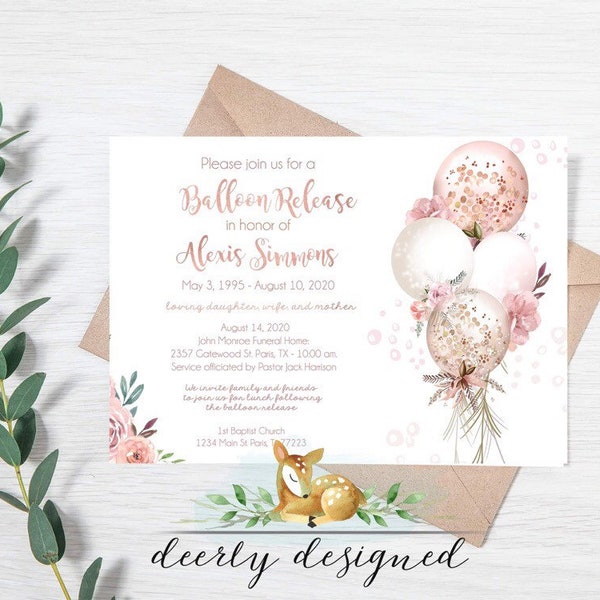 Celebration of Life Balloons - Etsy