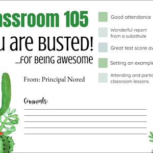 EDITABLE Feedback Card Template - for Teachers, Principals, Staff ...