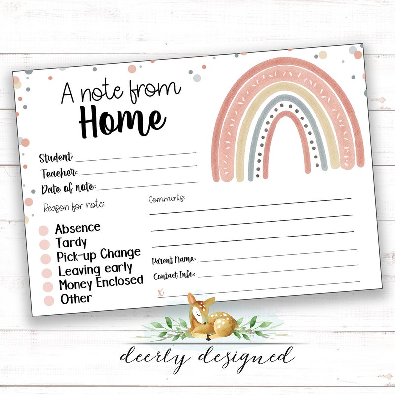 School Note - Etsy