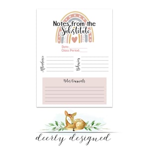 Notes From the Substitute - Rainbow - Boho - Farmhouse - Rainbow ...