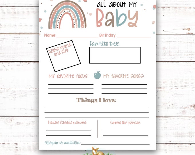 EDITABLE Daycare Daily Report Template - Headstart - Preschool ...