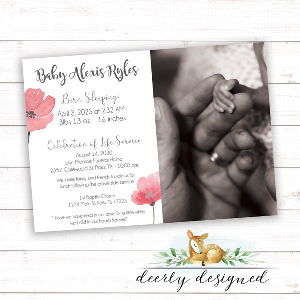 Infant Funeral Program - Etsy