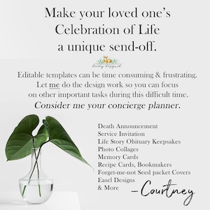 Baby Memorial Service Invitation; Clouds; Heaven; Remembering Child ...