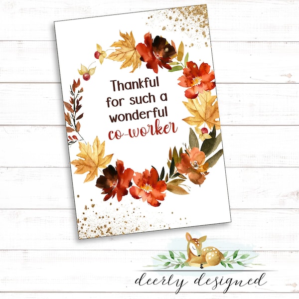 Grateful Card for Employee Printable - Etsy