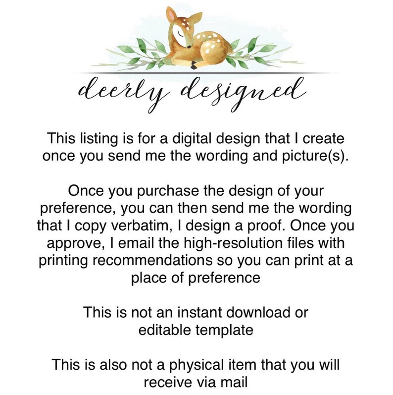 Floral and Wood Funeral Memorial Program Keepsake the Story: - Etsy