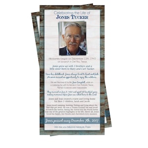 The Story: in Memory of | Celebration of Life | Funeral Program ...