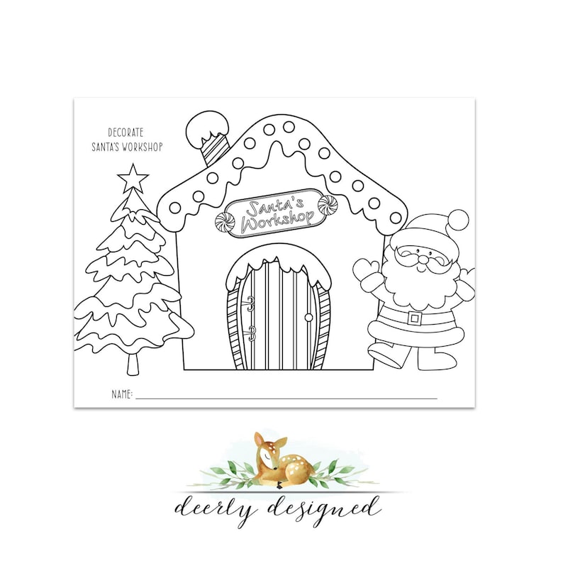 Santa s Workshop Christmas Coloring Page Christmas Party Holiday Party santa-s-workshop-christmas-coloring-page-christmas-party-holiday-party