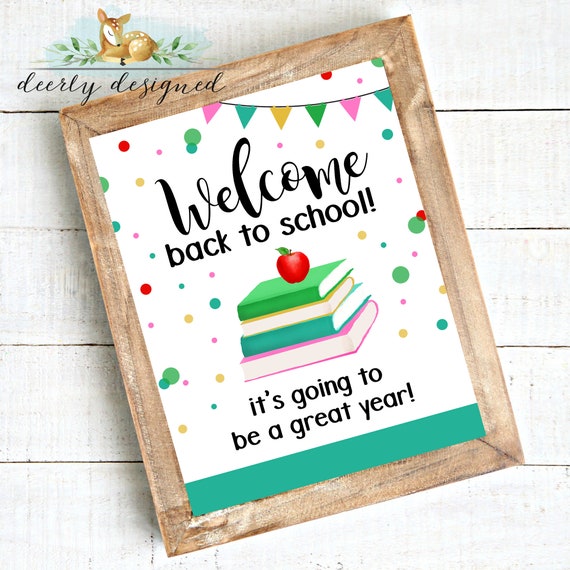 Classroom Decor Back to School Bulletin Board Sign Back to - Etsy