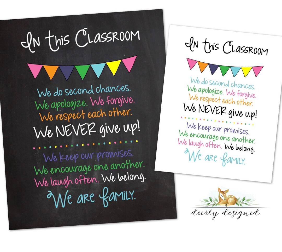Classroom Quote - Teacher's Sign - Classroom Printable Digital Download ...