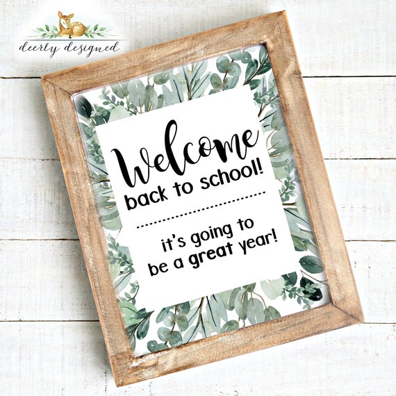 Back to School Sign Welcome Bulletin Board Folder Cover - Etsy