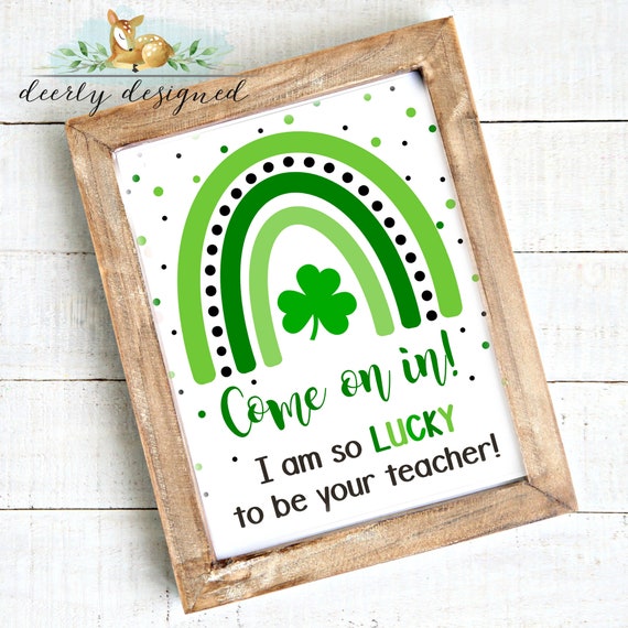 St Patrick's Day Classroom Decor Sign Bulletin Board | Etsy