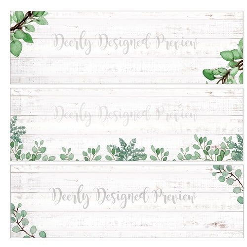 Cactus Farmhouse Shiplap Name Strip Desk Name Tag Strip - Etsy