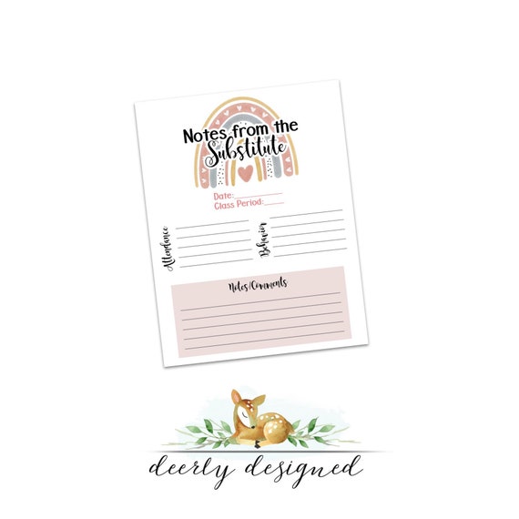 Notes From the Substitute Rainbow Boho Farmhouse - Etsy