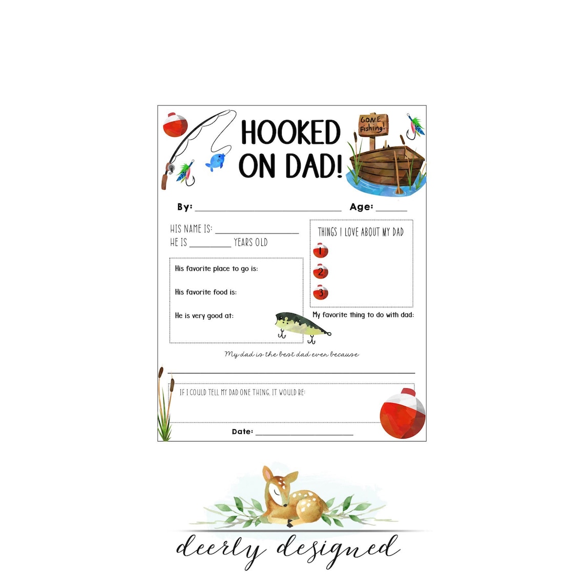Fathers Day Interview Questions - Hooked on Dad - Father's Day Fishing ...