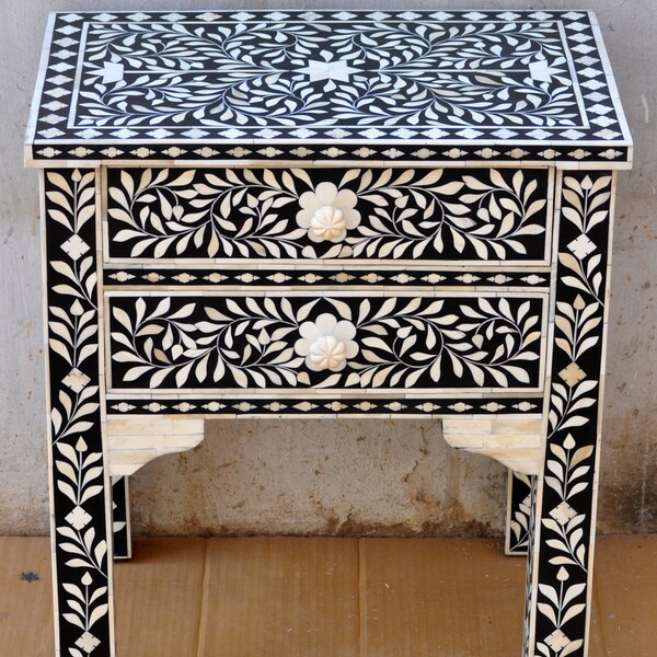 Bone Inlay Nightstand - Etsy