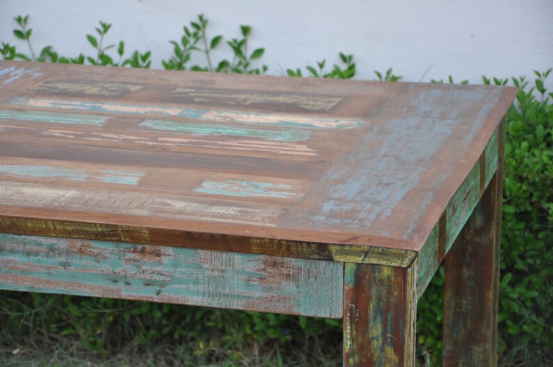 Handmade Rustic Reclaimed Wood Dining Table Furniture - Etsy