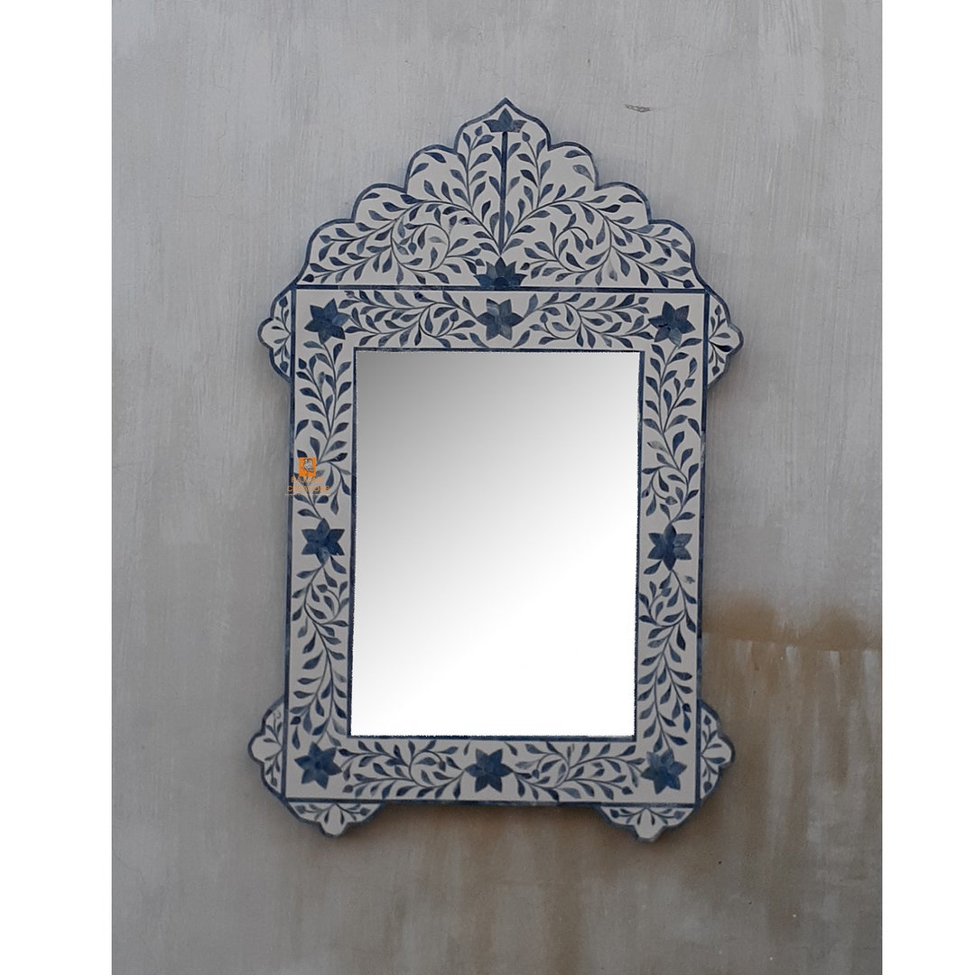 Bone Inlay Antique Handmade Designer Mirror Frame - Etsy
