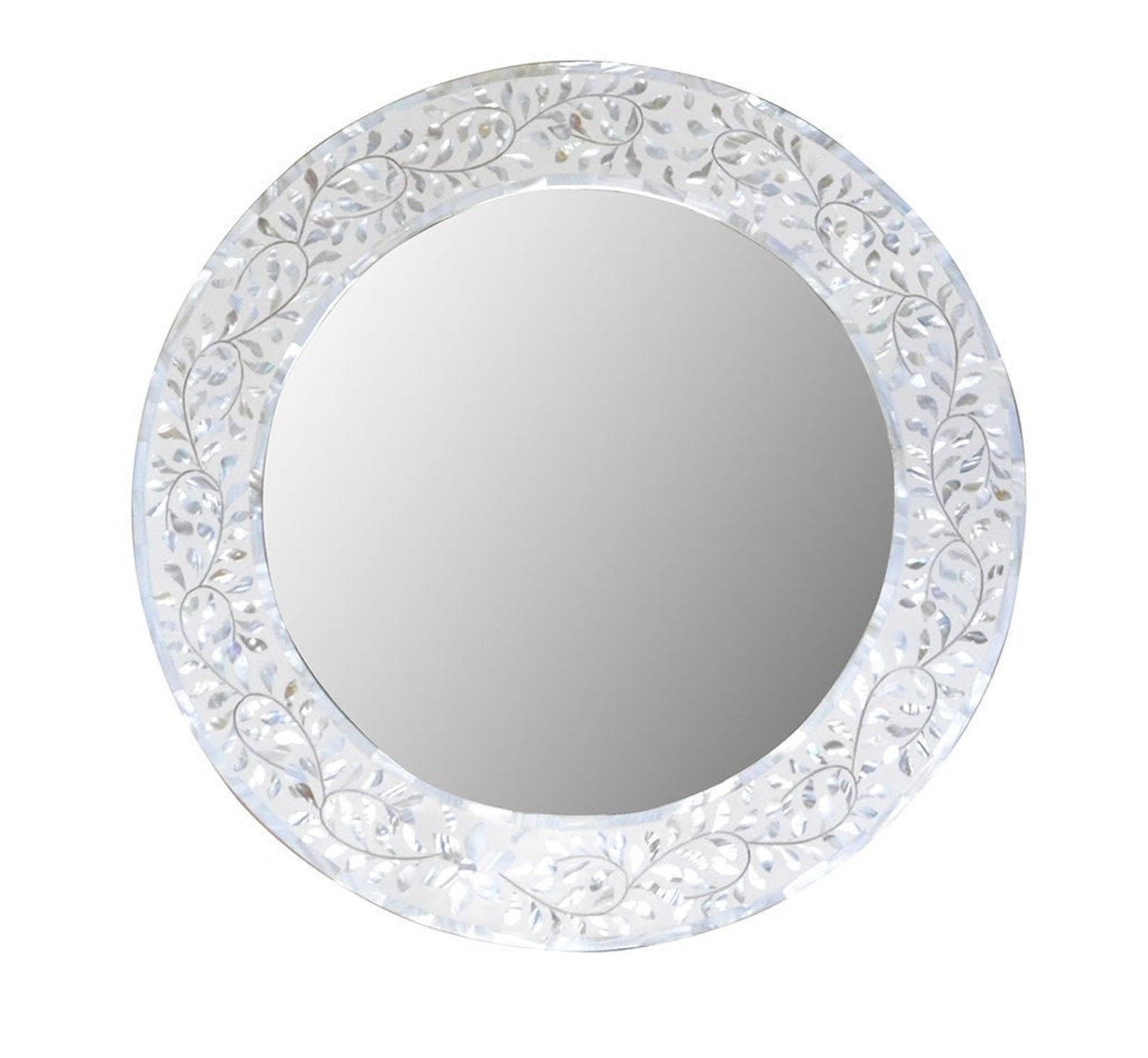 Handmade Mother of Pearl Inlay Wooden Modern Floral Pattern - Etsy