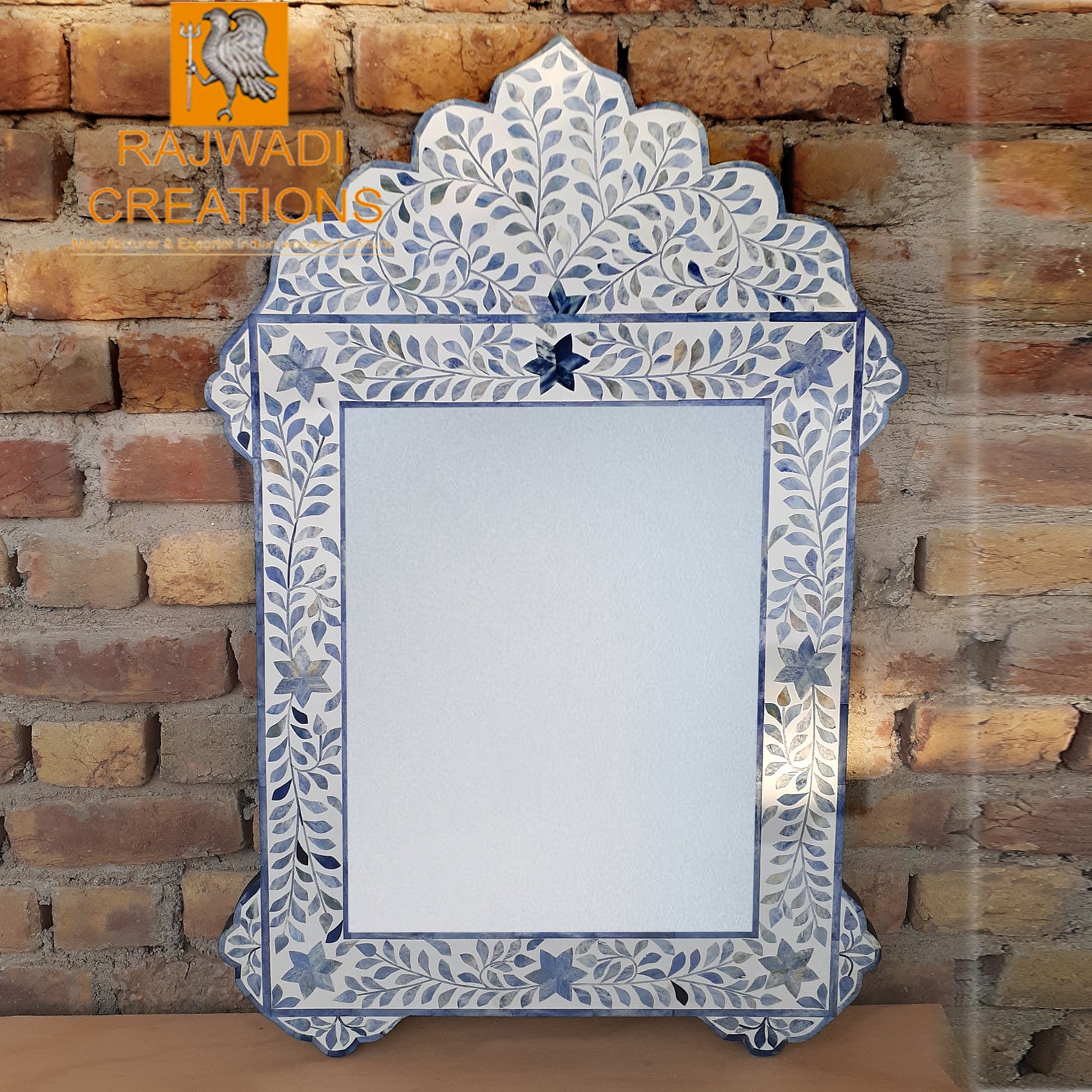 Bone Inlay Antique Handmade Designer Mirror Frame | Etsy