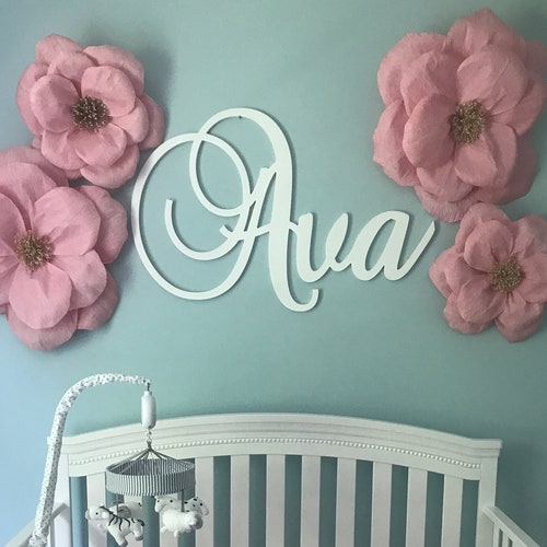 Large Wooden Name Sign Ava Custom Name Sign Nursery Decor - Etsy